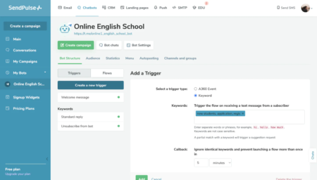 Cómo Crear tu propio Chatbot para Educación con SendPulse | SendPulse