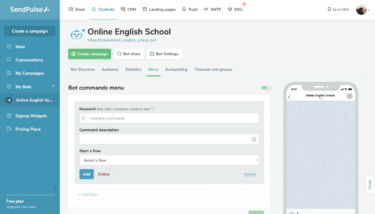 Cómo Crear tu propio Chatbot para Educación con SendPulse | SendPulse
