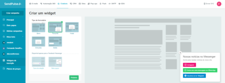 Os melhores widgets para sites em 2023 | SendPulse