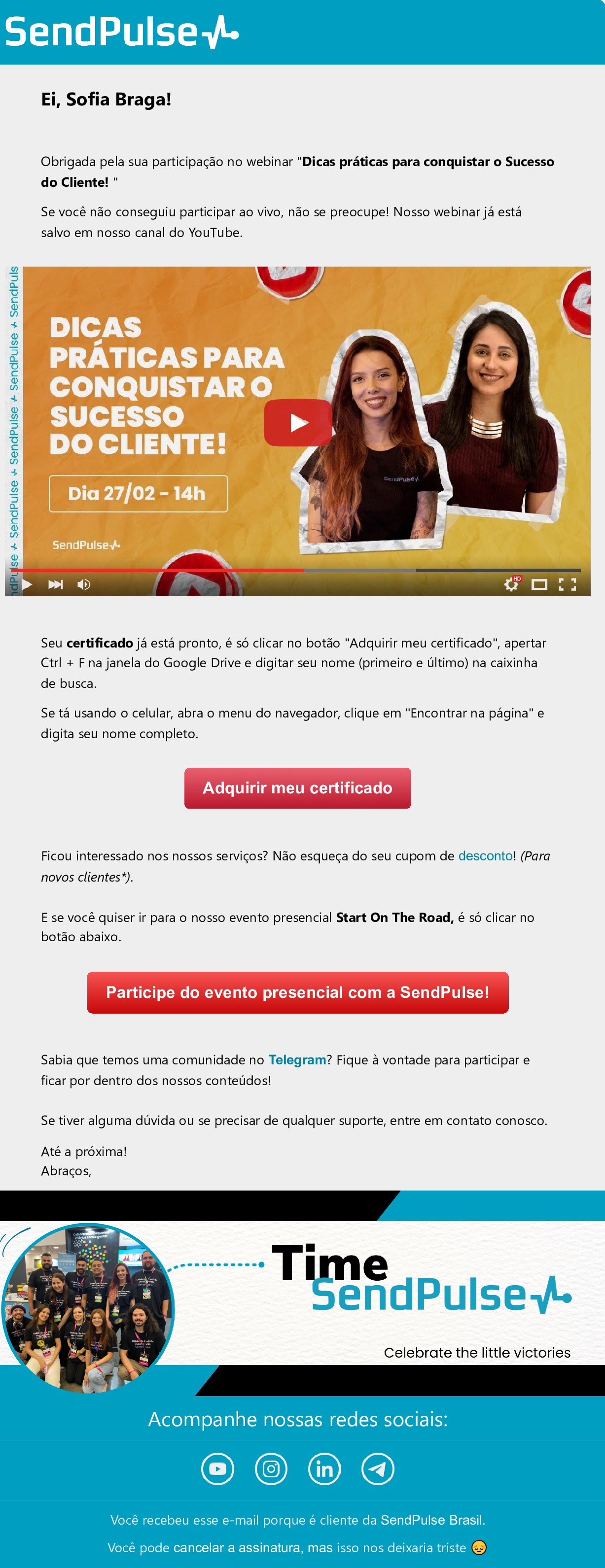 Como fazer uma ótima carta de agradecimento ao cliente: benefícios, modelos e dicas | SendPulse