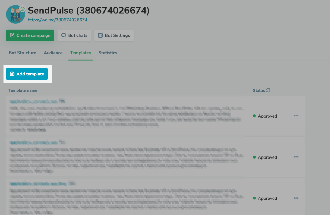 Come creare modelli di messaggi WhatsApp che riavviano l'interazione con il cliente | SendPulse