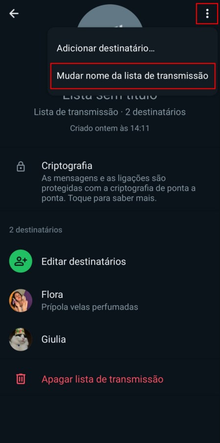 Como fazer uma lista de transmissão no WhatsApp