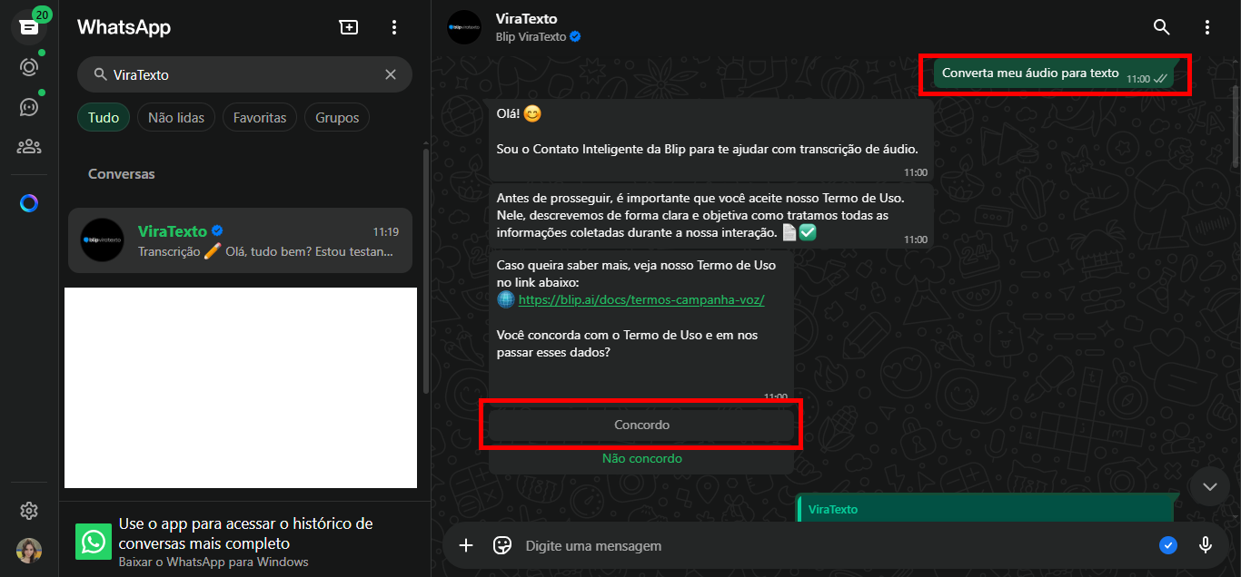 Como transcrever áudio do WhatsApp: guia para celular e PC