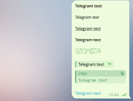 Telegram Text Formatting: Styles, Font Tricks, and Shortcuts [2026 ...