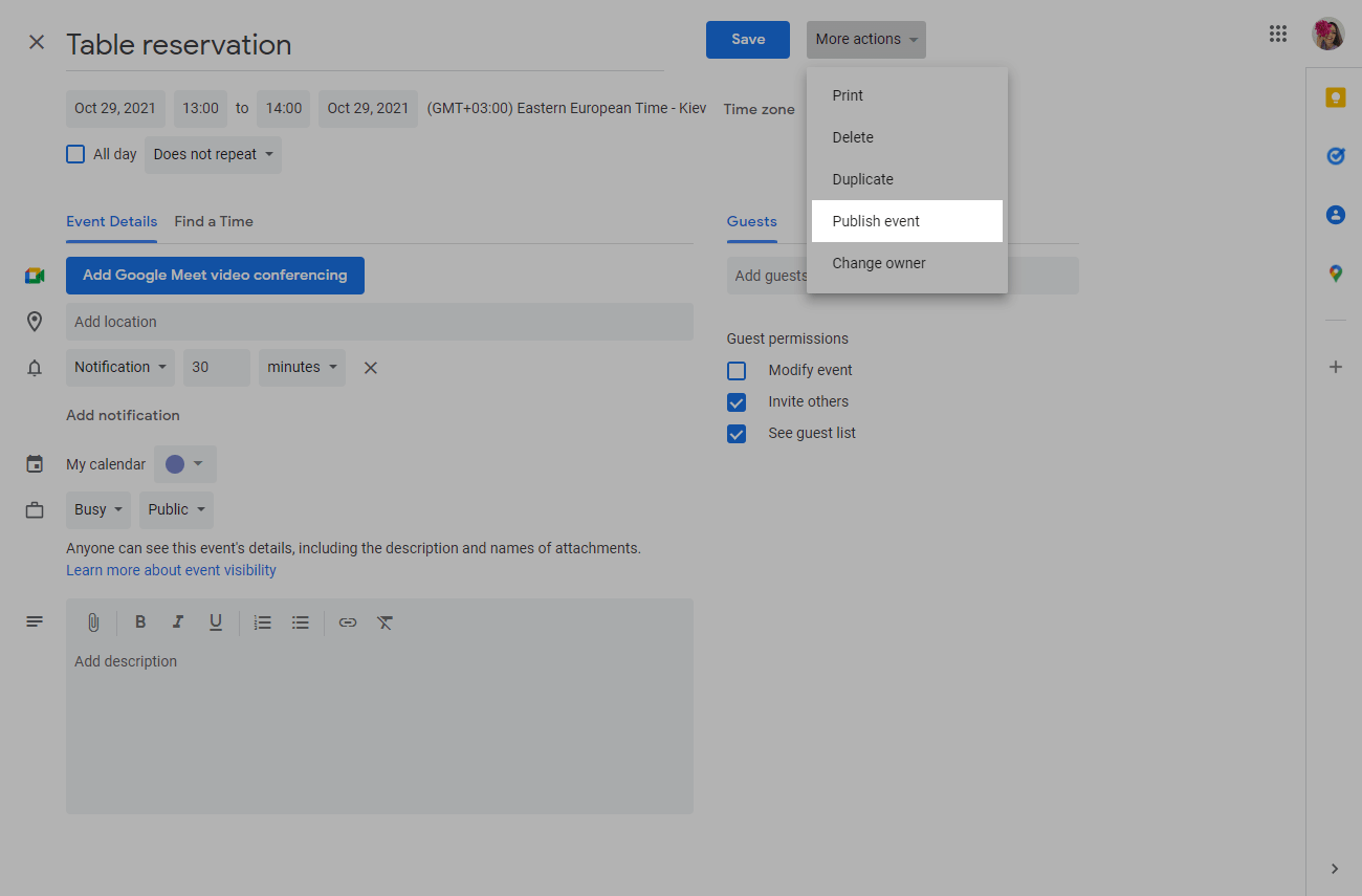 How To Add A Link To A Calendar Event In A Chatbot SendPulse