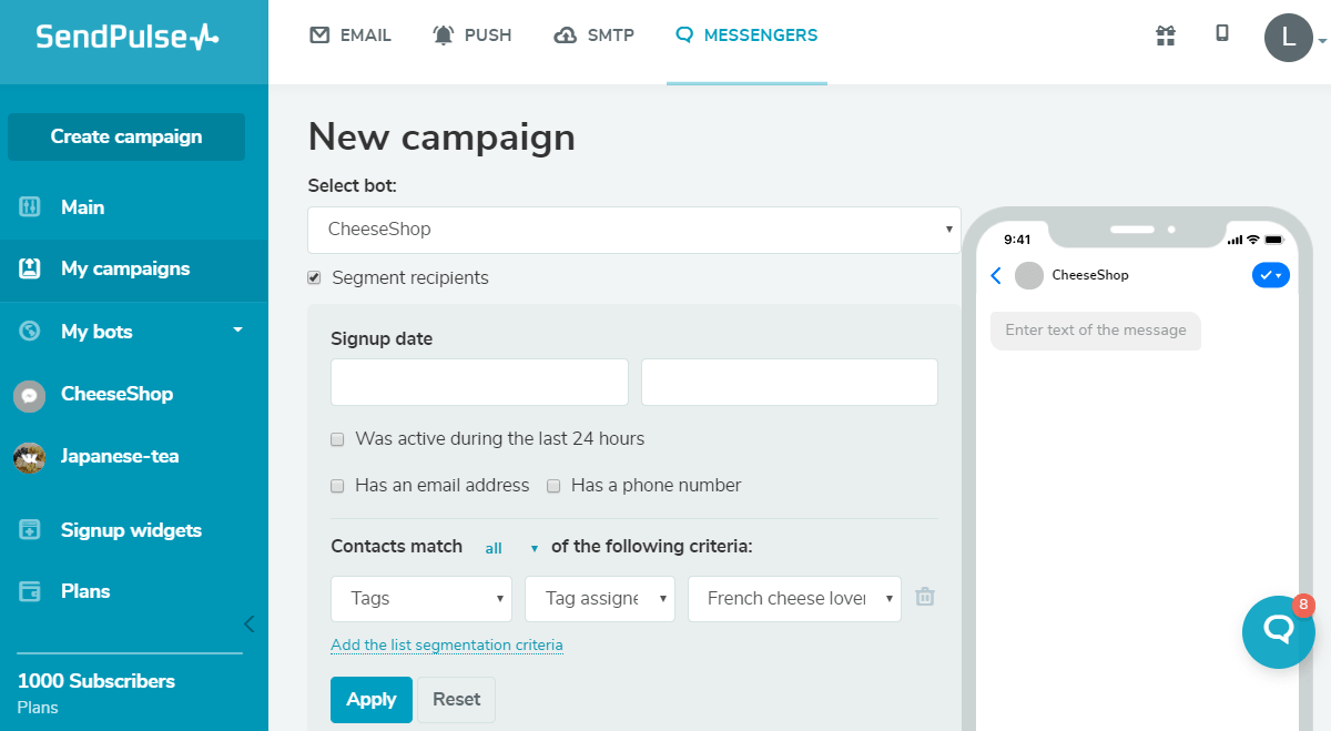 How to Use Chatbot Tags | SendPulse