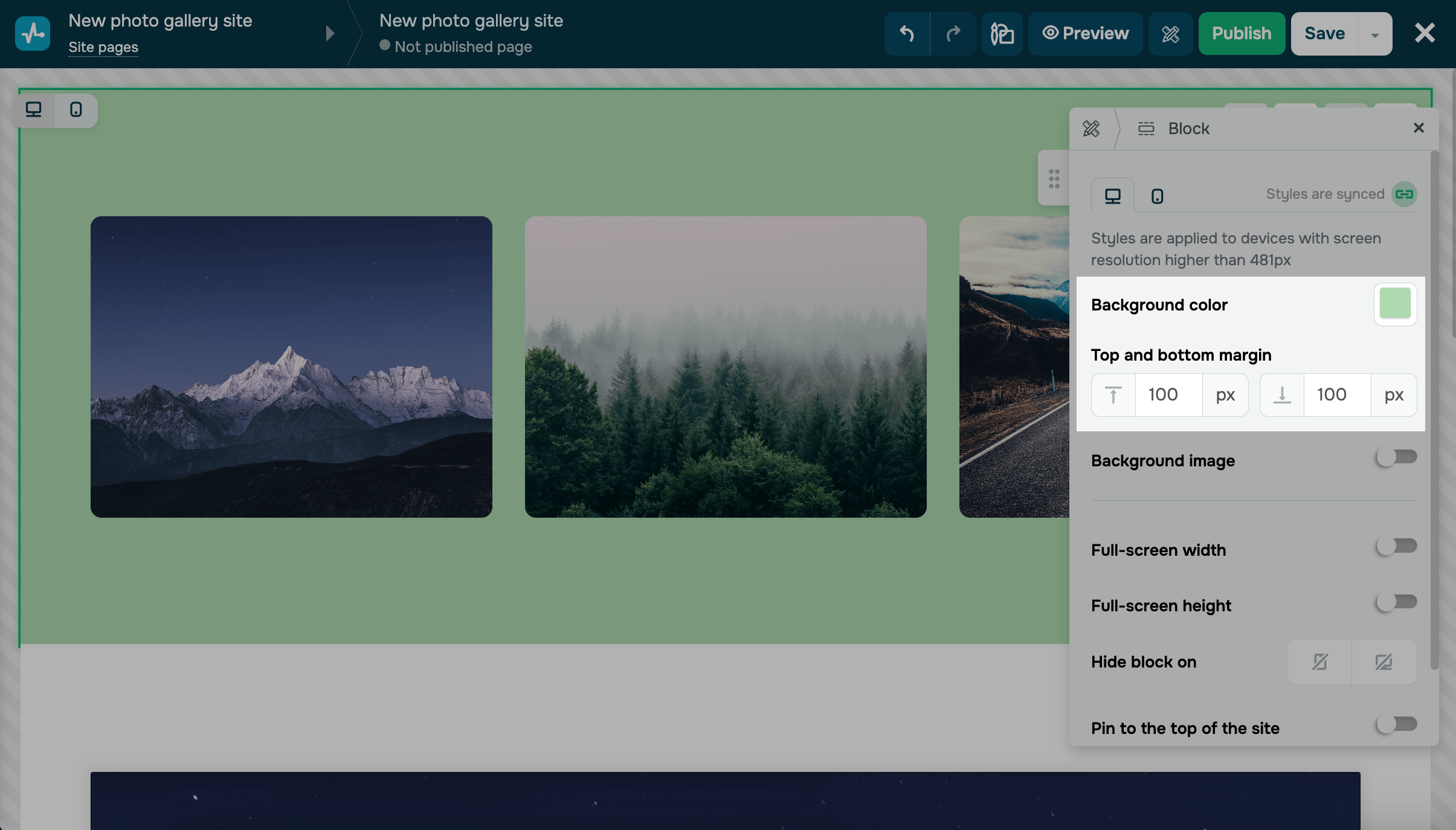 How to customize your site elements | SendPulse