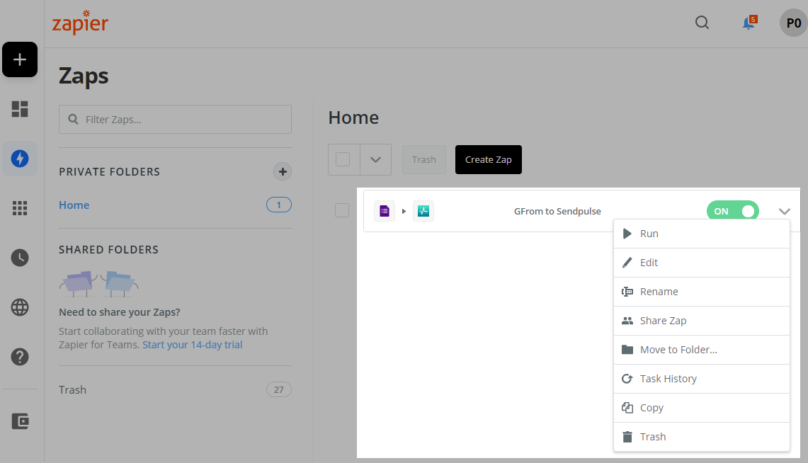 How to Integrate SendPulse with Other Services Using Zapier | SendPulse