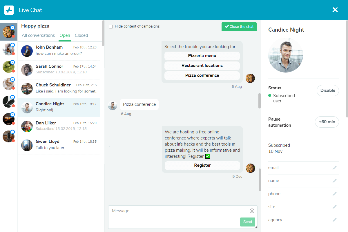 Comparison ManyChat | SendPulse